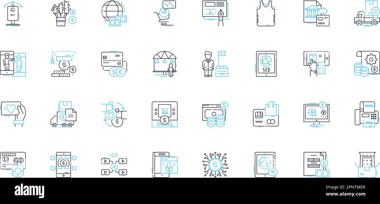 Payment process linear icons set. Transaction, Invoice, Payment ... Payment process linear icons set. Transaction, Invoice, Payment ...