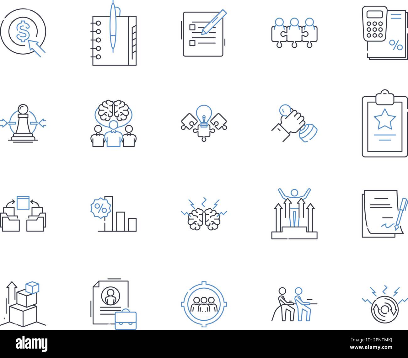 Growth line icons collection. Progress, Development, Expansion ...