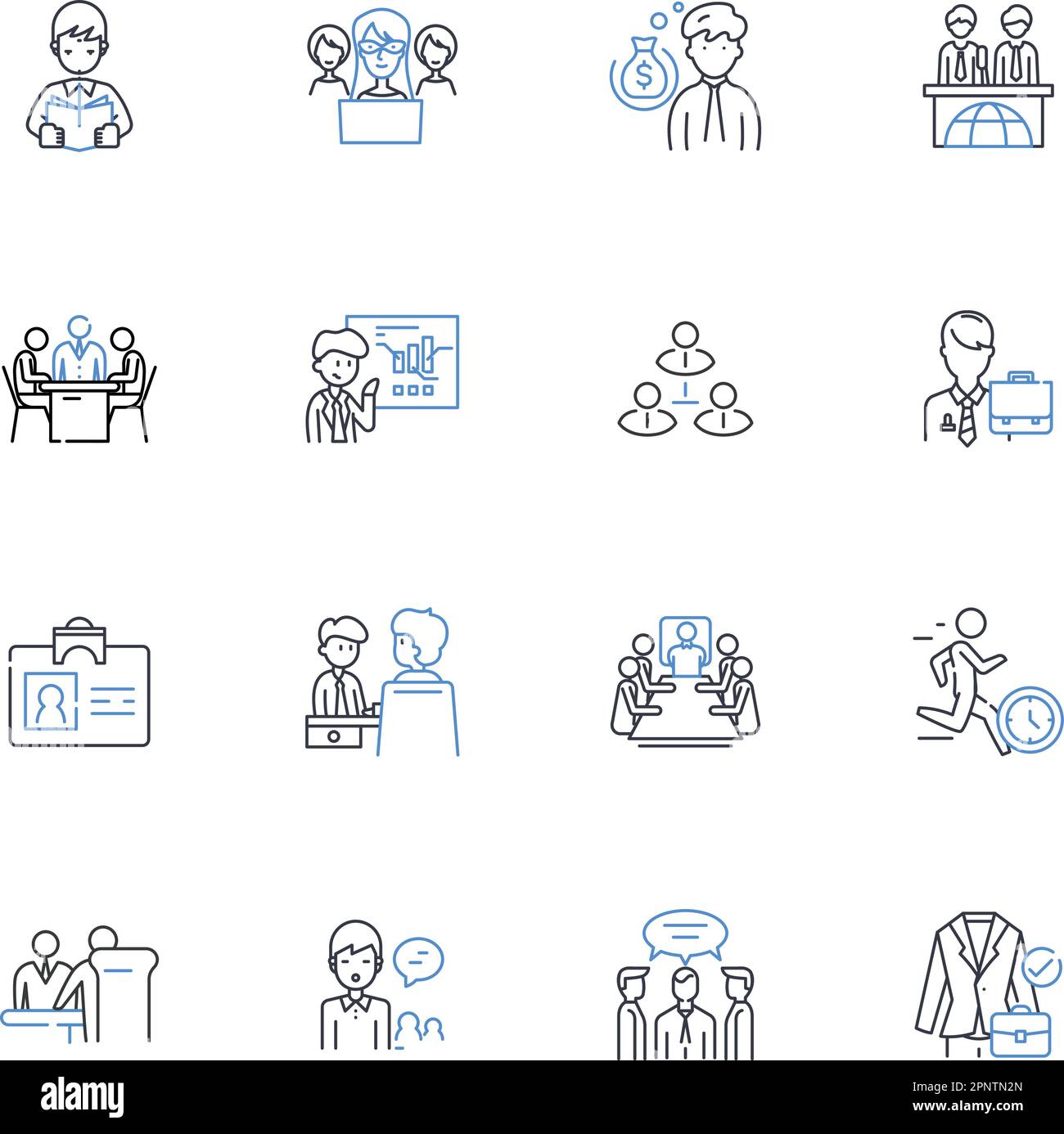 Laborer line icons collection. Work, Construction, Hardworking, Blue-collar, Physical, Job ...