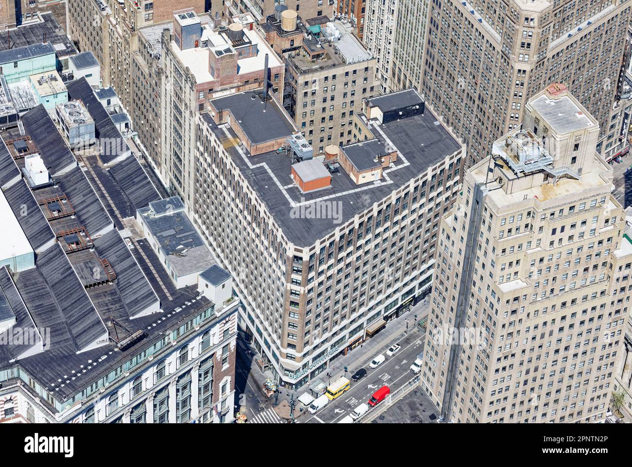 From the air, the bulky 1333 Broadway is revealed to have a hollow ...