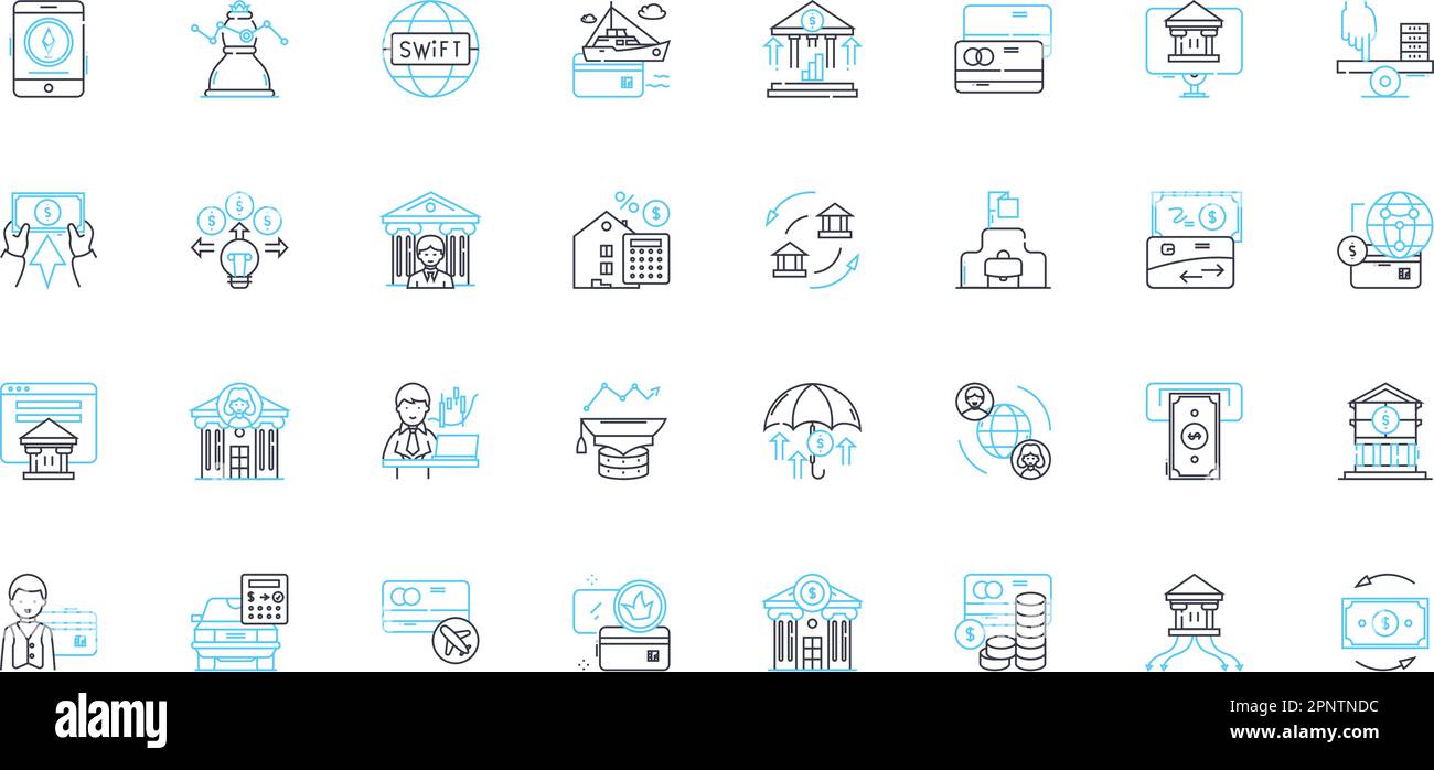 Virtual media linear icons set. Augmented, Virtual, Digital ...