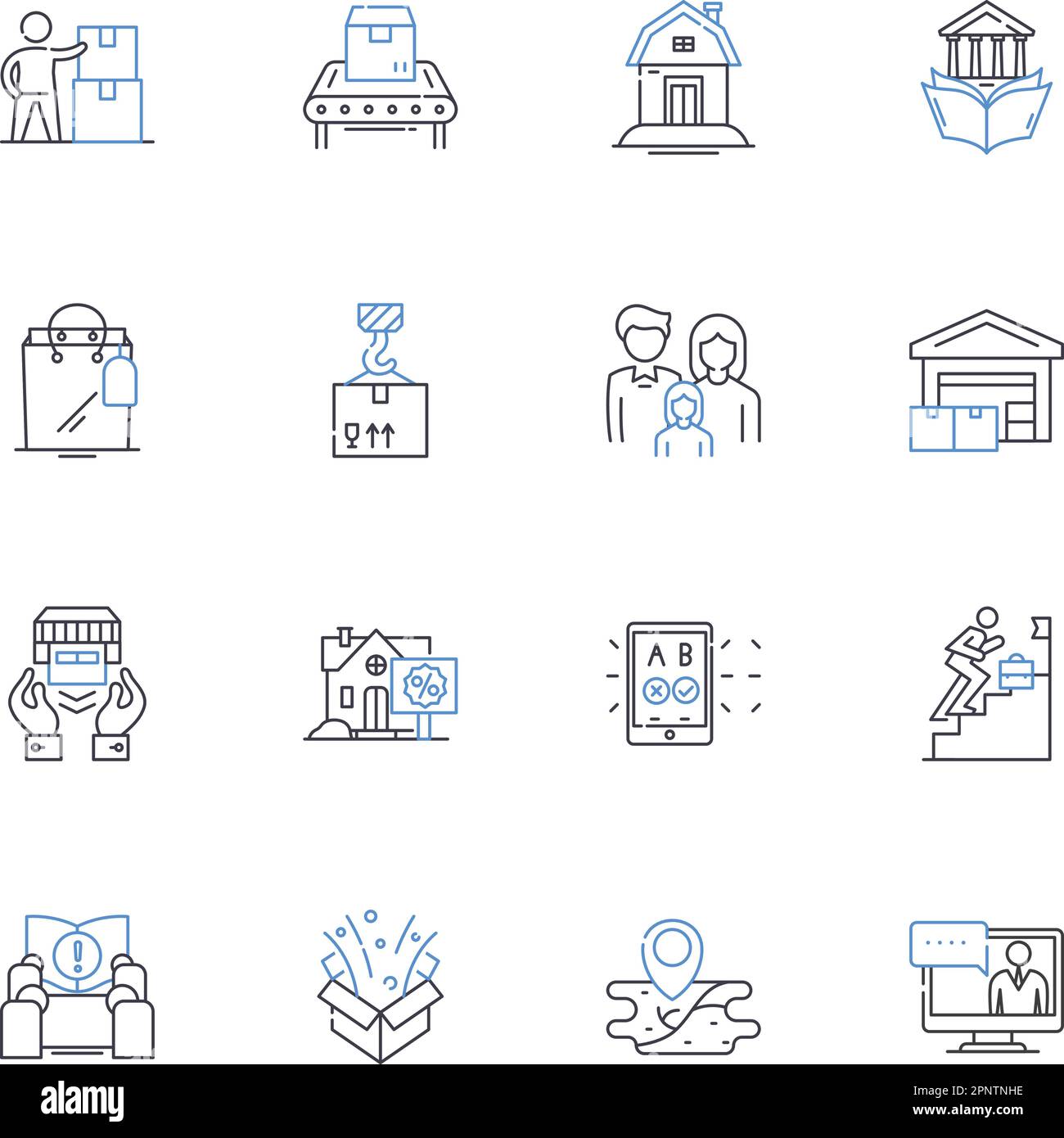 Commuting solution line icons collection. Carpooling, Biking, Walking ...