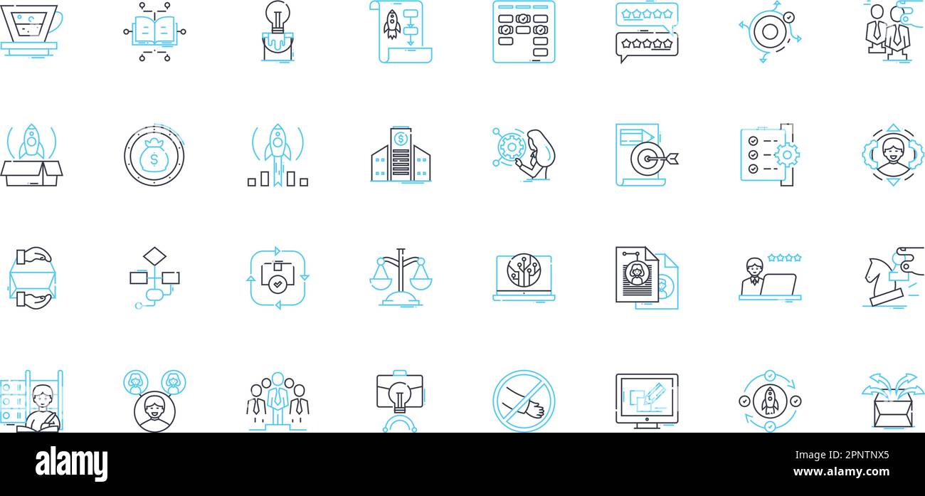 Rapid Prototyping Linear Icons Set Iterative Agile Design