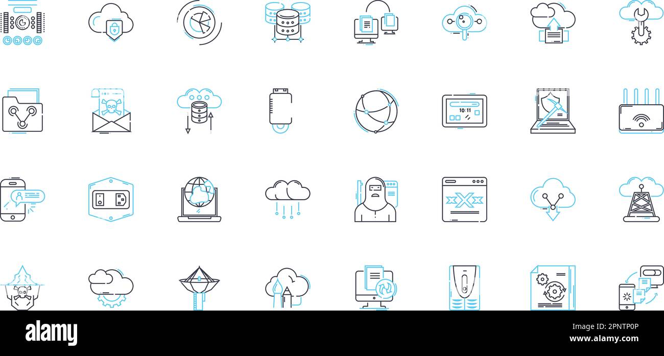 Virtual design linear icons set. Simulation, Visualization, Prototyping ... Virtual design linear icons set. Simulation, Visualization, Prototyping ...