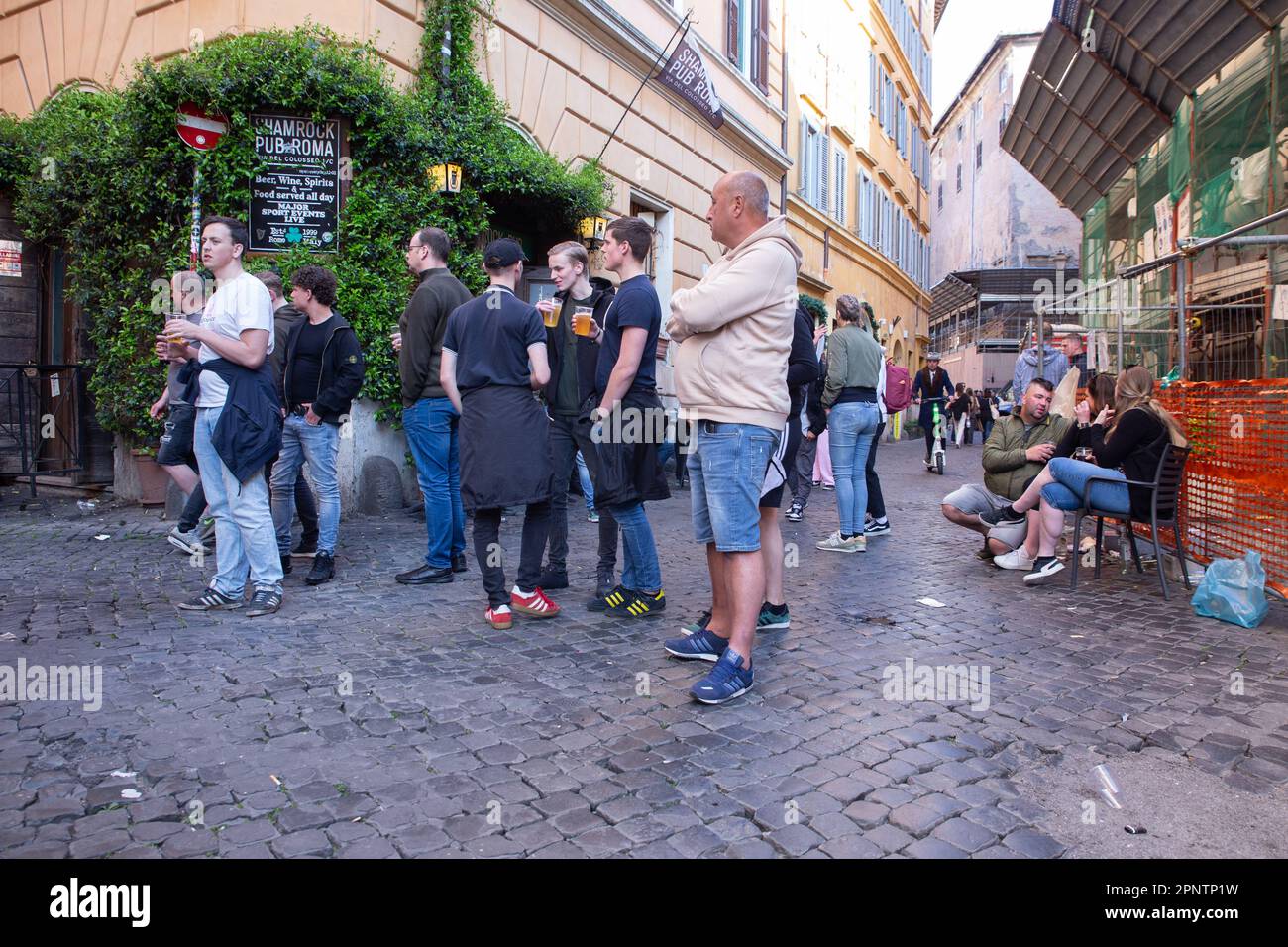 Rome, Italy. 20th Apr, 2023. Supporters of Dutch football club ...