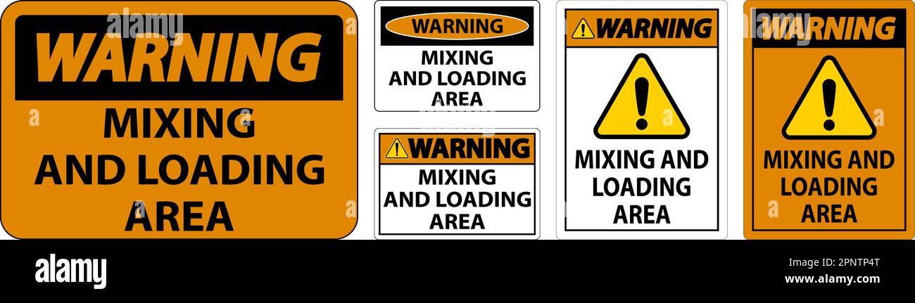 Warning Fire Will Cause Toxic Fumes Sign On White Background Stock ...
