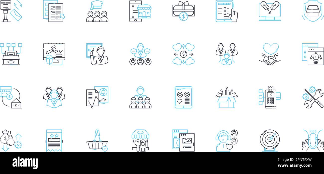 Multimedia production linear icons set. Animation, Editing, Filming, Recording, Graphics, Sound ...