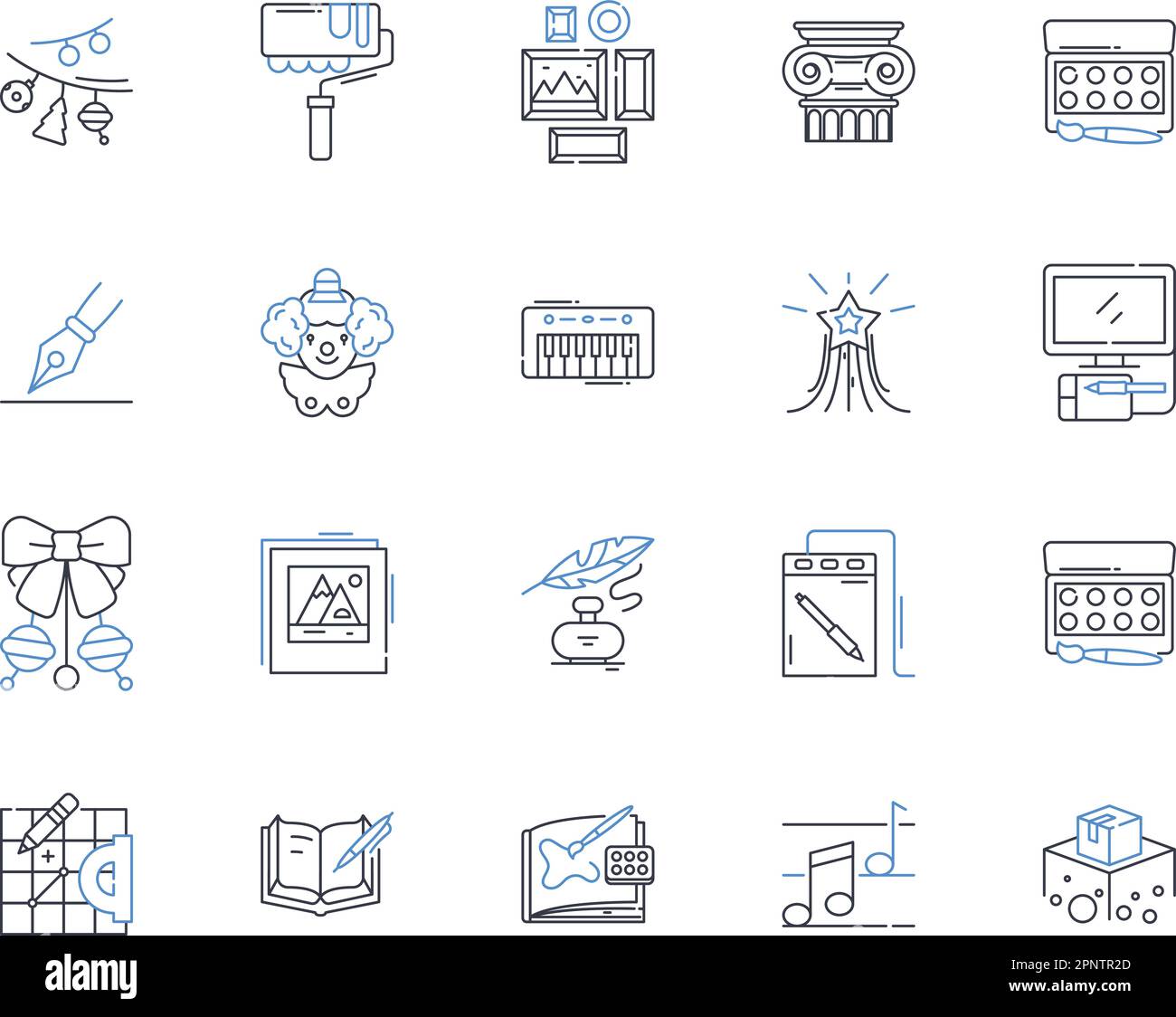 Inventive undertaking line icons collection. Creativity, Innovation ...
