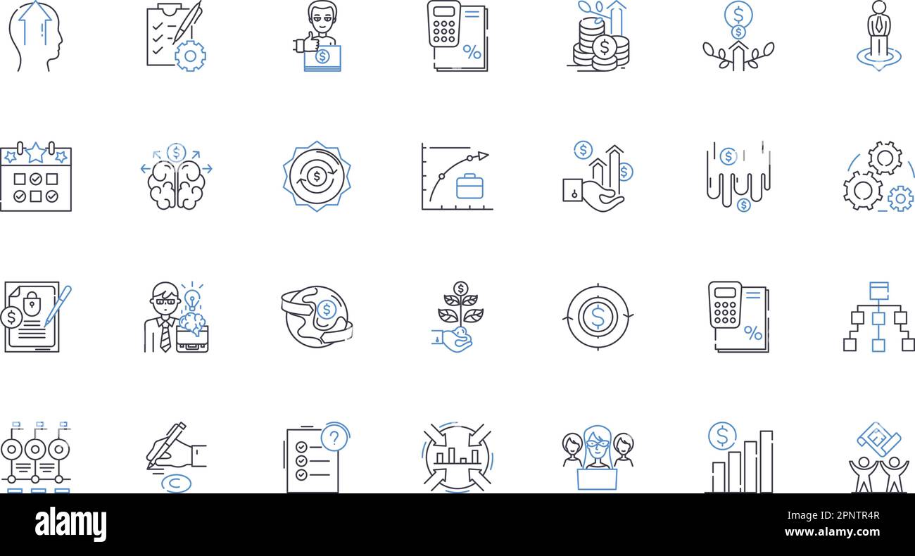 Educational reform line icons collection. Progress, Change, Innovation ...