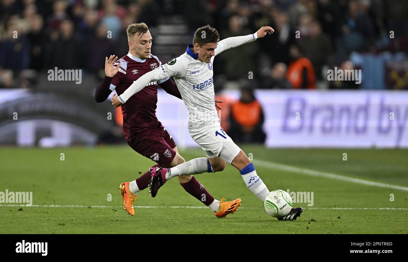 London, UK. 20th Apr, 2023. Alessio Castro-Montes (Ghent) and Jarrod ...