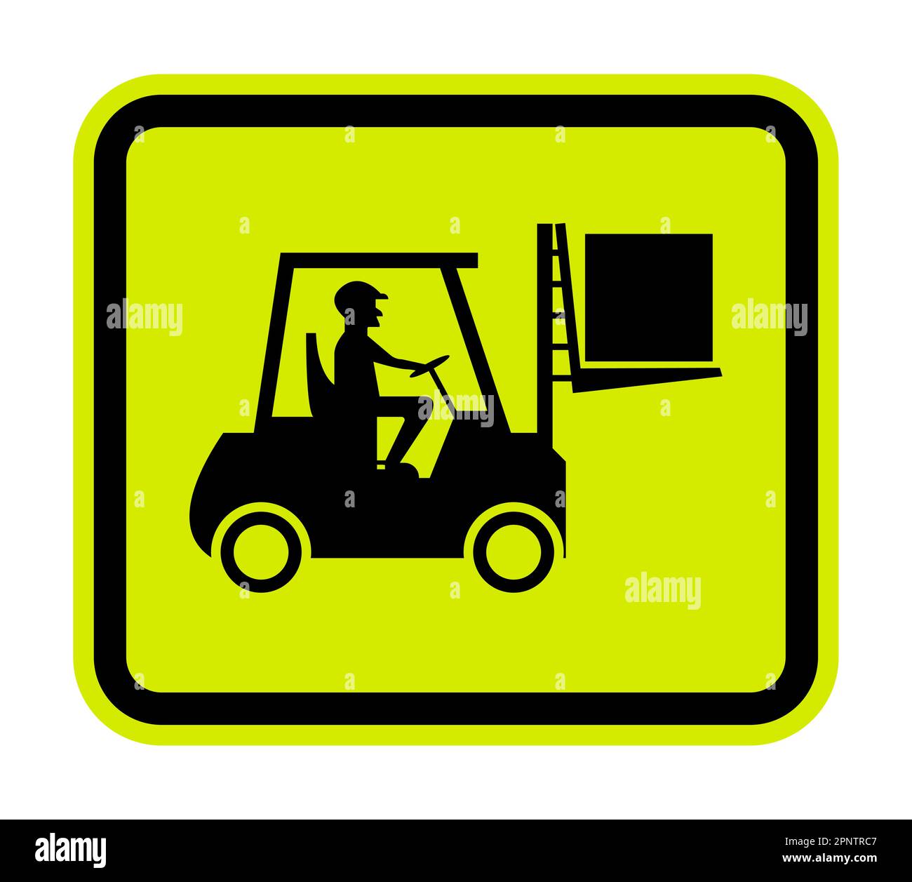 Forklift truck sign,Hazard warning forklift Stock Vector Image & Art ...