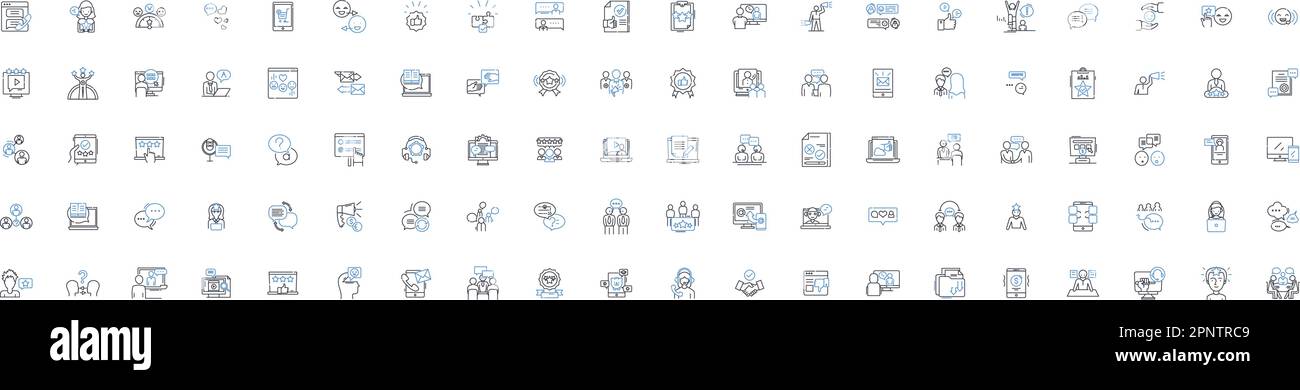 Feedback line icons collection. Response, Comment, Reaction, Advice ... Feedback line icons collection. Response, Comment, Reaction, Advice ...