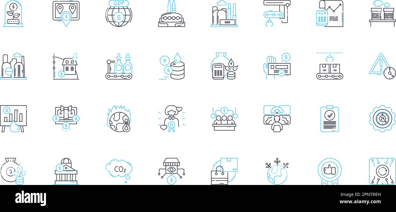 Technology linear icons set. Innovation, Digitalization, Automation ... Technology linear icons set. Innovation, Digitalization, Automation ...