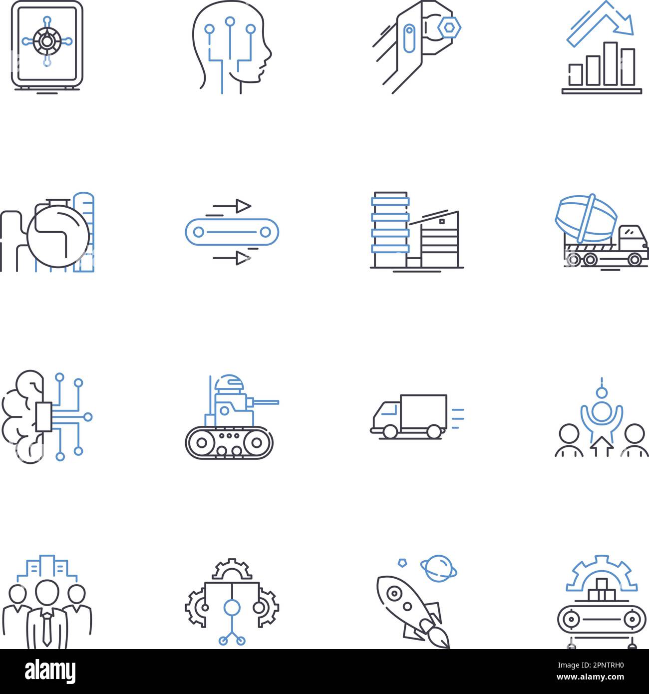 Exporting Line Icons Collection Globalization Internationalization Trade Logistics Tariffs