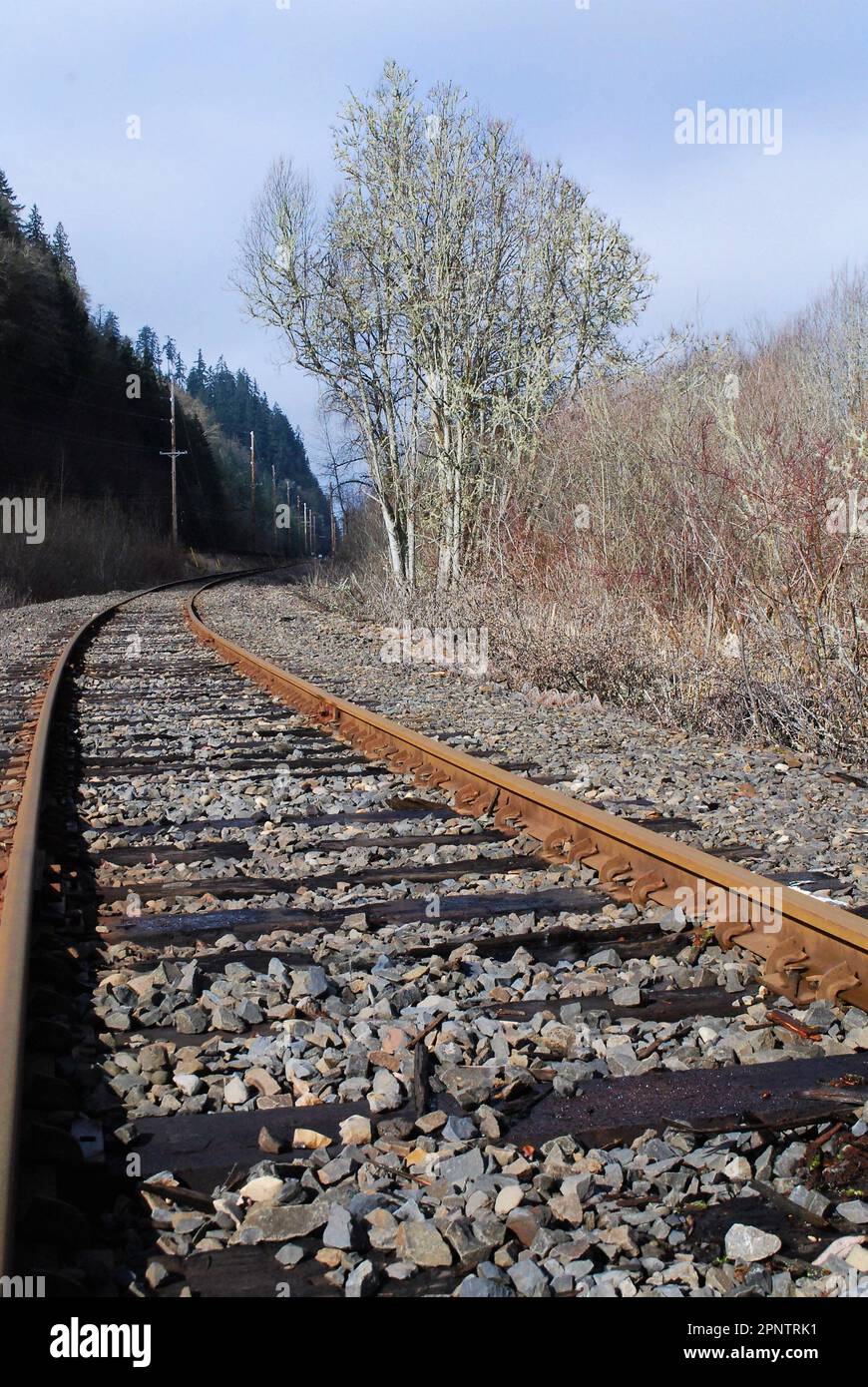 Old Oregon Railway Stock Photo - Alamy