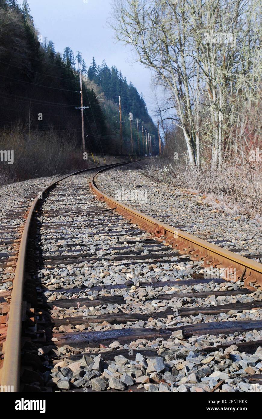 Old Oregon Railway Stock Photo - Alamy