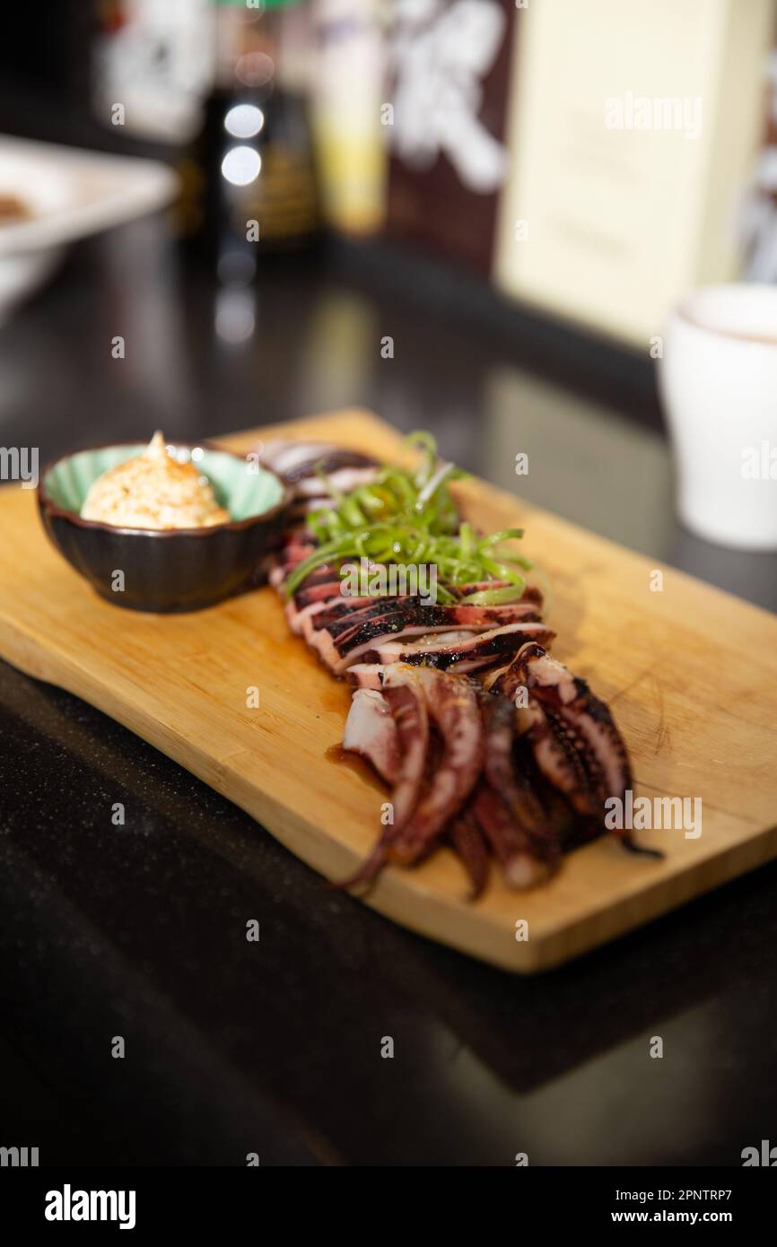 Sliced grilled squid hi-res stock photography and images - Alamy