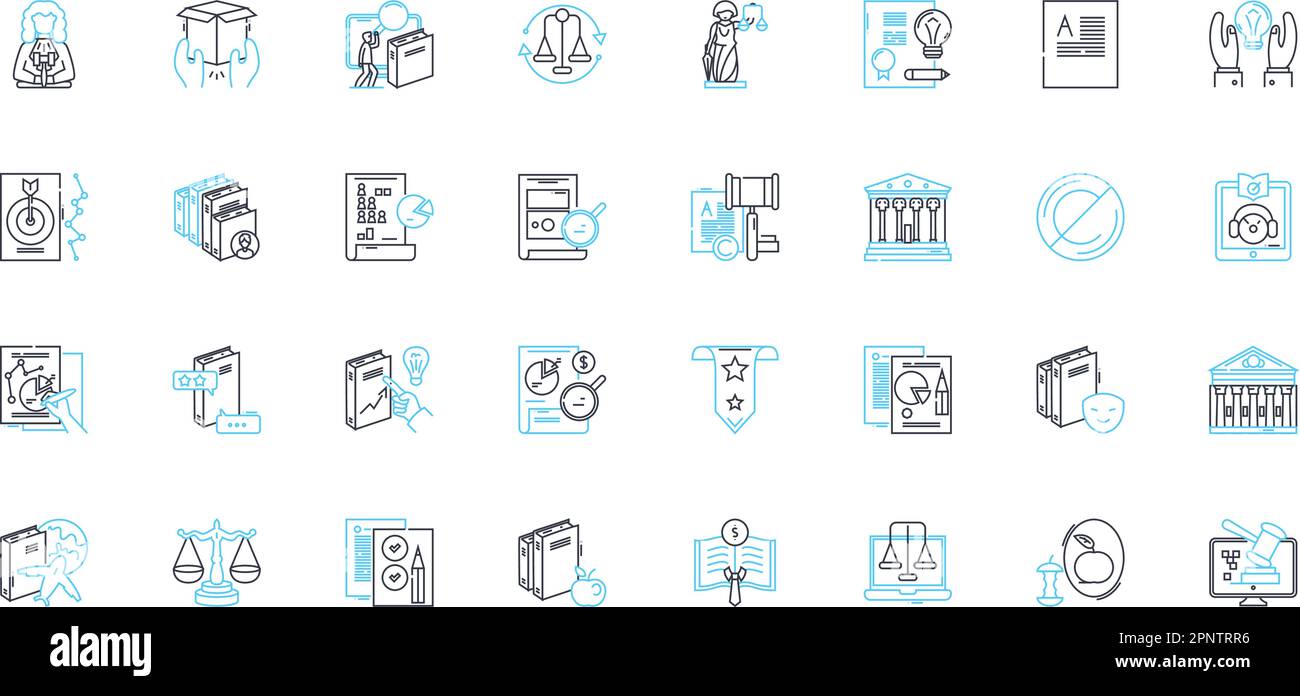 Patent law linear icons set. Intellectual, Property, Legal, Invention ... Patent law linear icons set. Intellectual, Property, Legal, Invention ...
