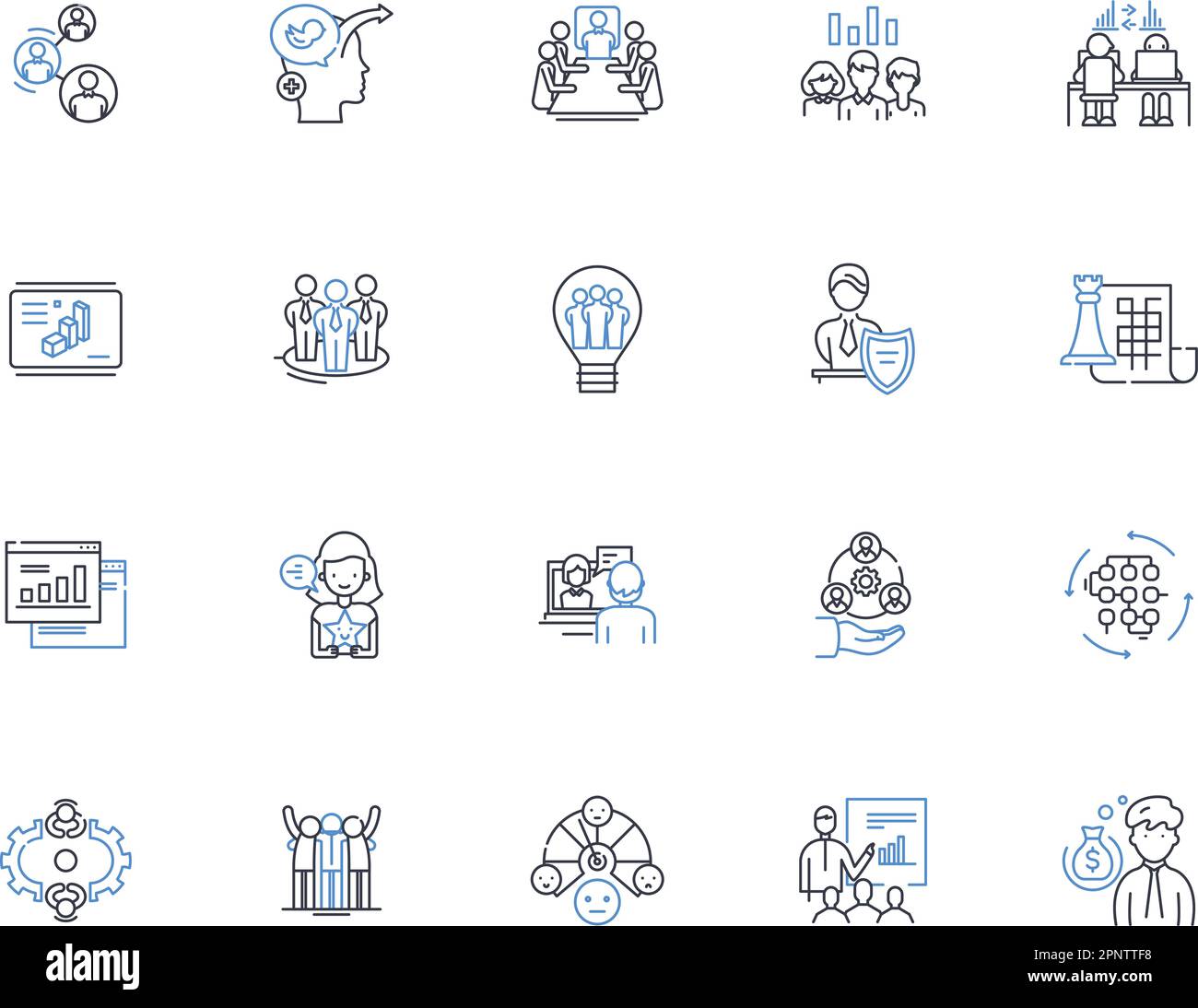 General line icons collection. Diversity, Inclusion, Collaboration ...