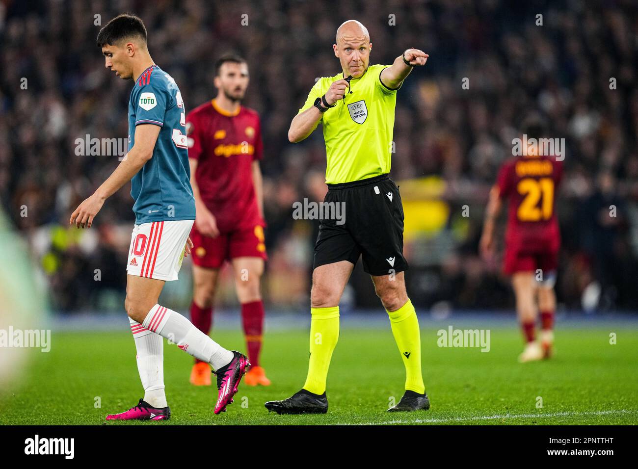 Rome, Italy. 20th Apr, 2023. Rome - Referee Anthony Taylor during the ...