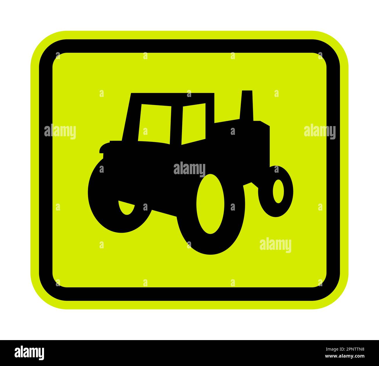 Tractor crossing sign Stock Vector Images - Alamy