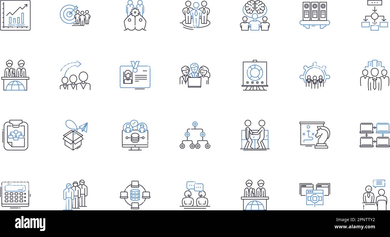 Skill enhancement line icons collection. Learning, Adaptability ...