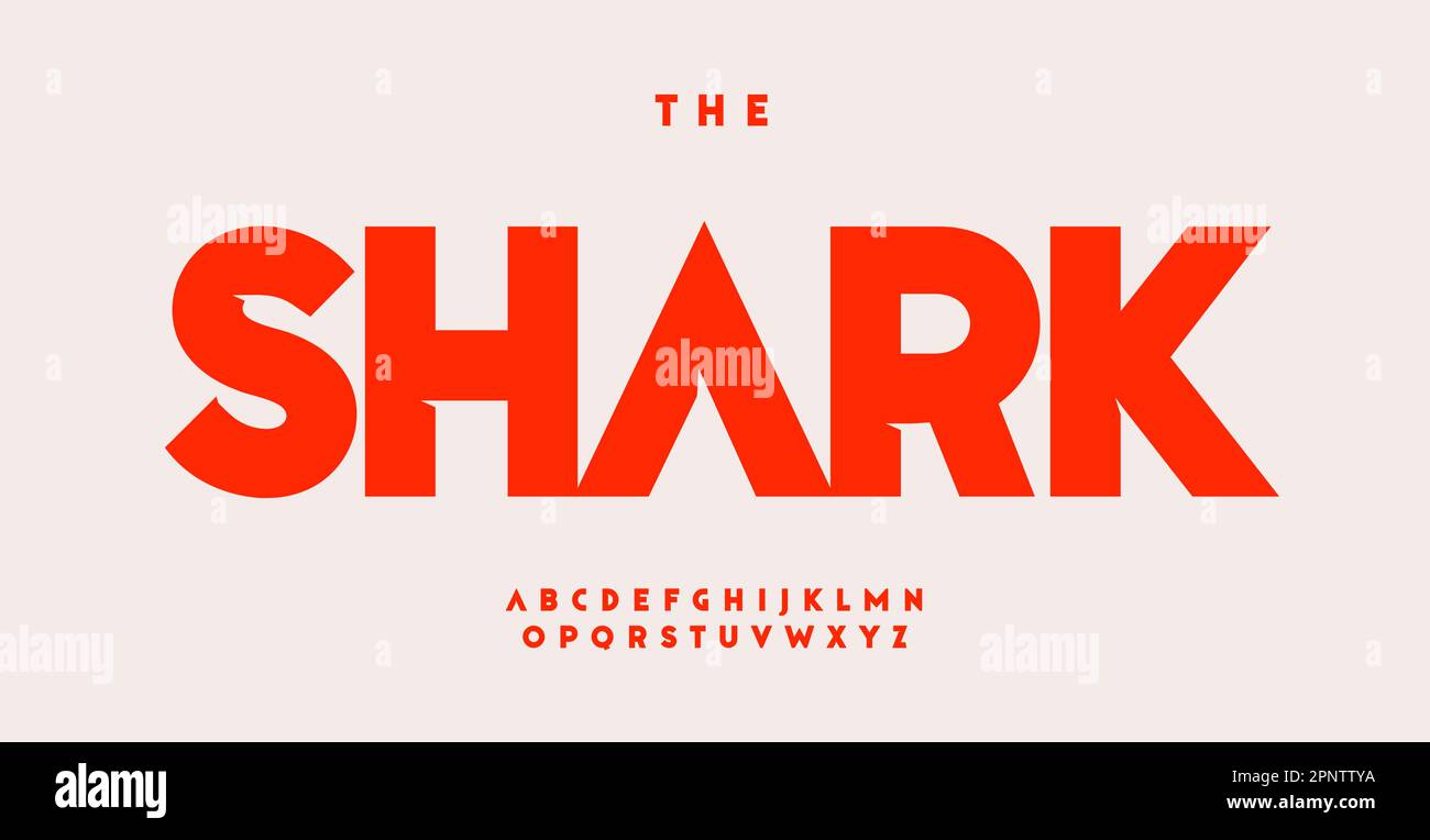 Sans serif letters with inner edgy bevel, bold fit alphabet, geometric ...