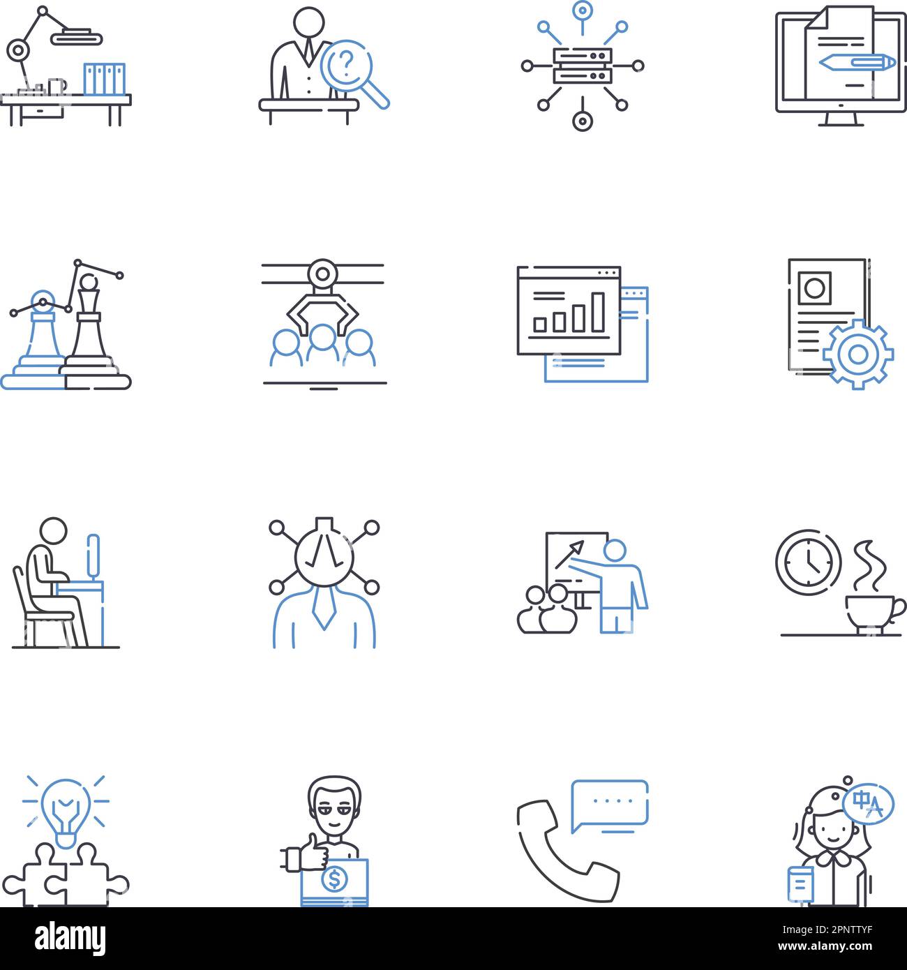 Work management line icons collection. Productivity, Efficiency ... Work management line icons collection. Productivity, Efficiency ...