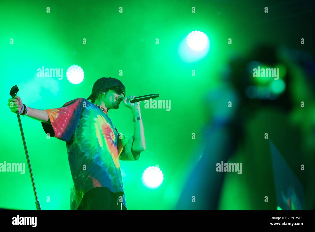 Madrid, Spain. 20th Apr, 2023. Singer Danny Ocean performs live during ...