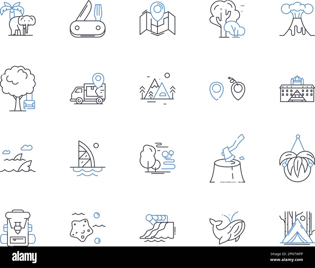 Incredible quest line icons collection. Adventure, Challenge, Mystery ...