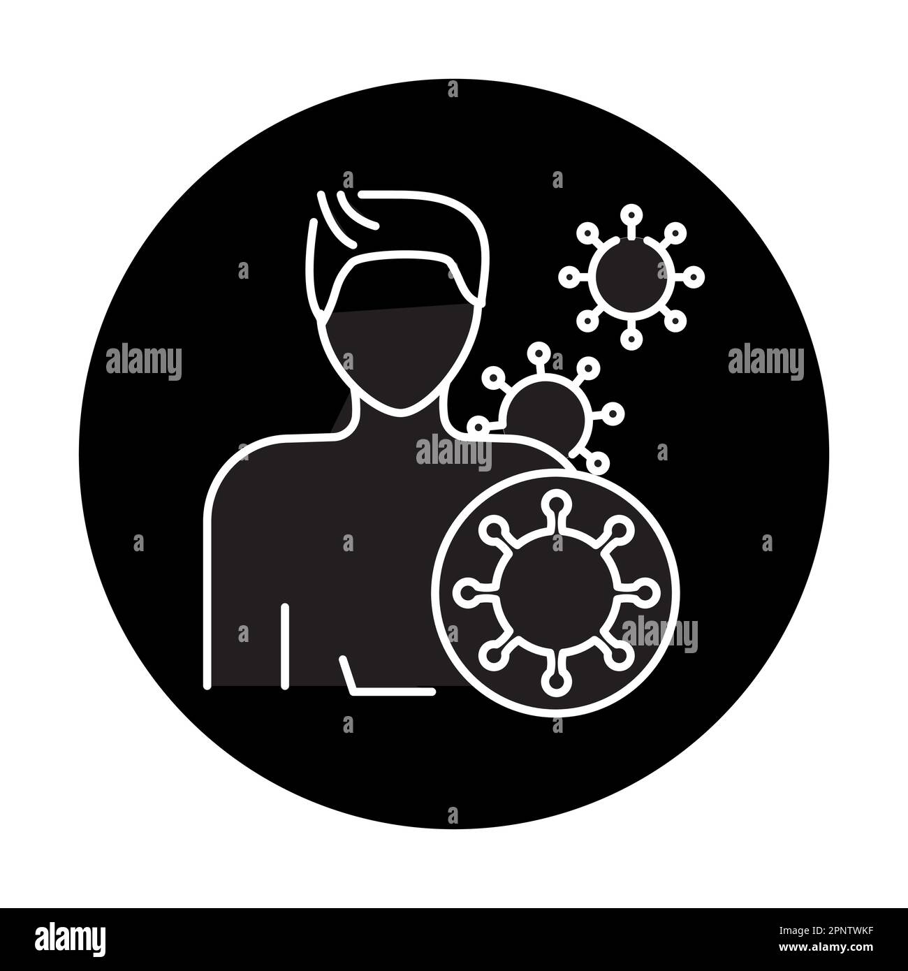 Autoimmune disease color line icon. Human diseases. Pictogram for web ...