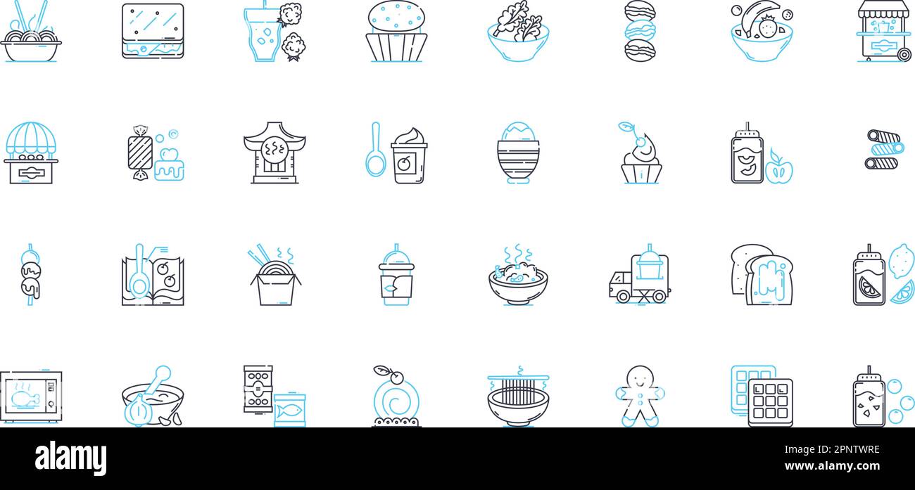 Well being linear icons set. Health, Wellness, Happiness, Meditation ...