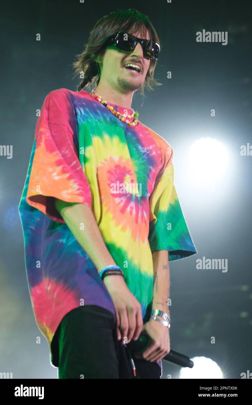 Madrid, Spain. 20th Apr, 2023. Singer Danny Ocean performs live during ...