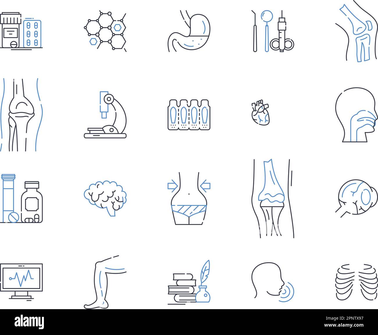 Counseling clinic line icons collection. Therapy, Support, Wellness ...