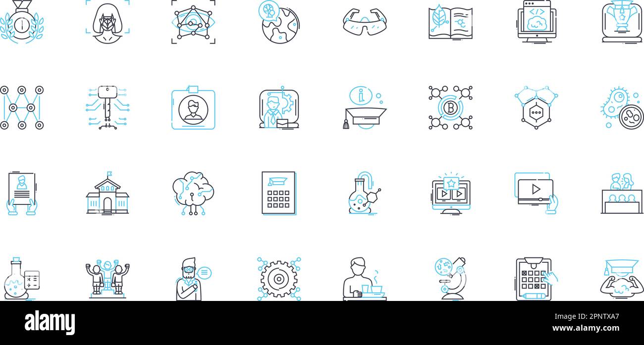 Social Interaction Linear Icons Set Conversations Relationships