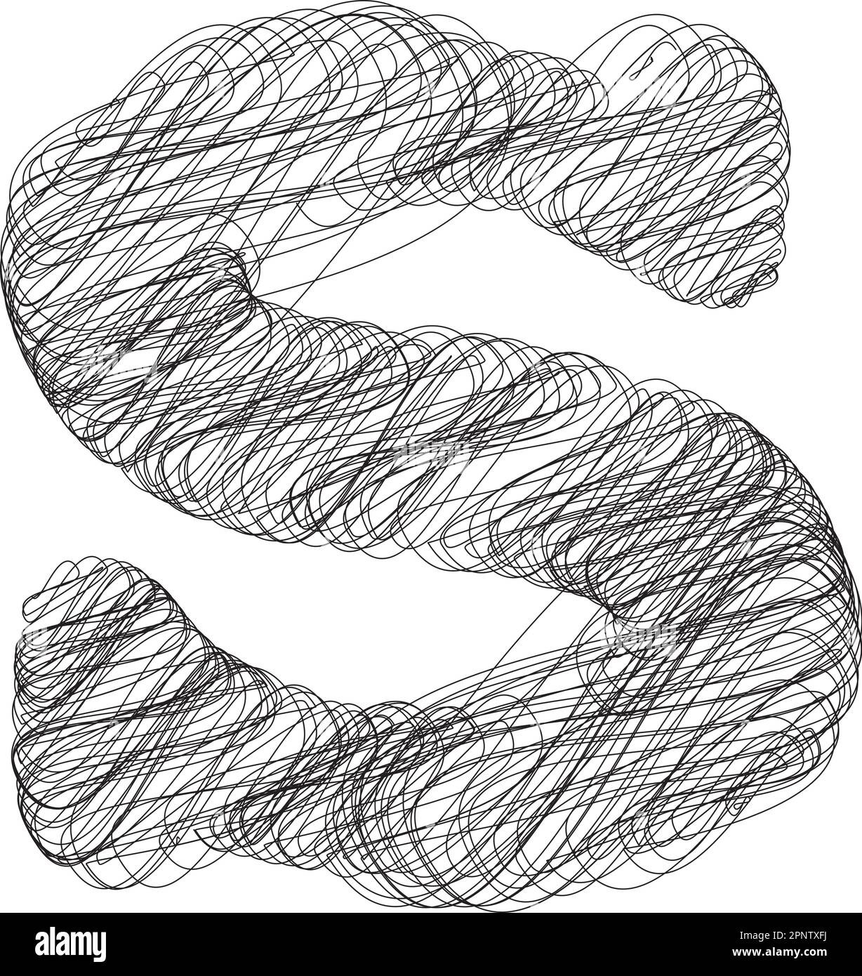 Abstract Doodle Letter s Vector illustration Stock Vector Image & Art ...