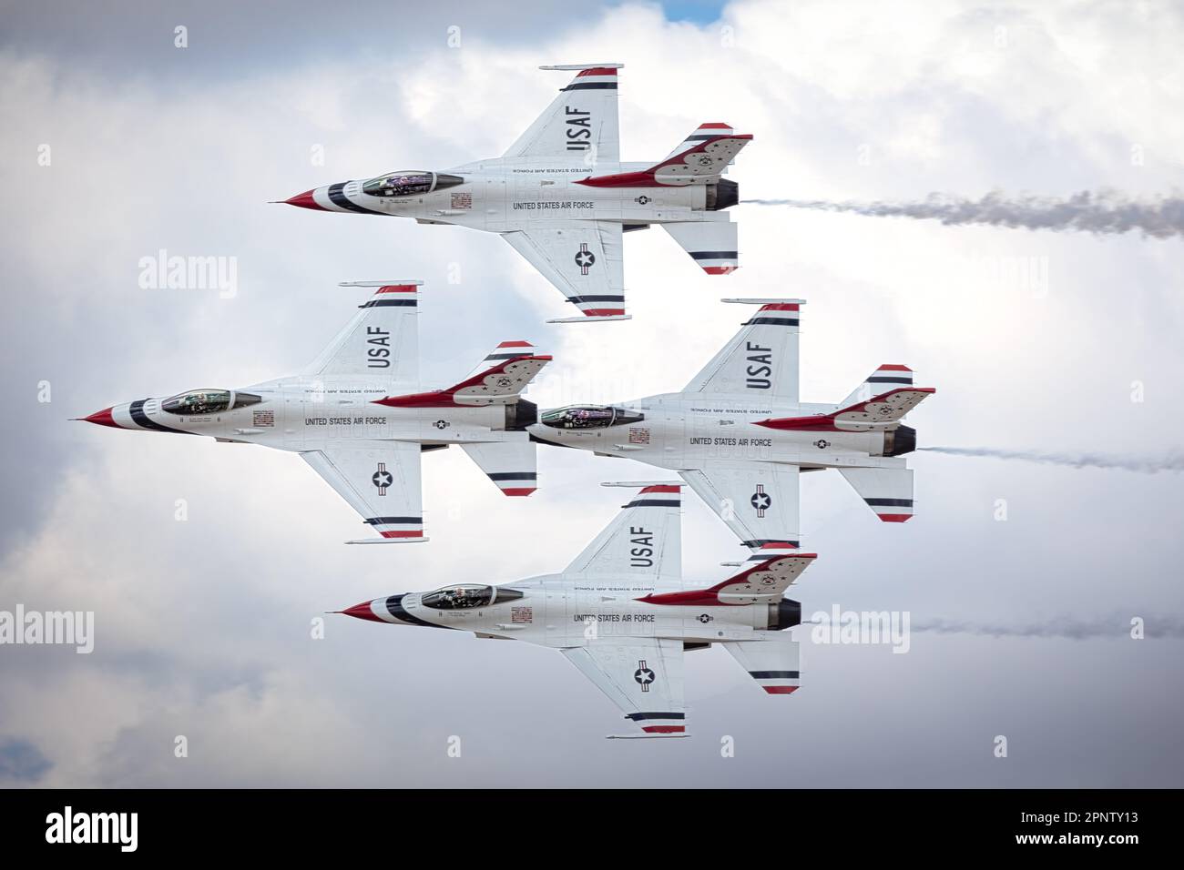 The US Air Force Thunder Birds perform at the 2023 Thunder and ...