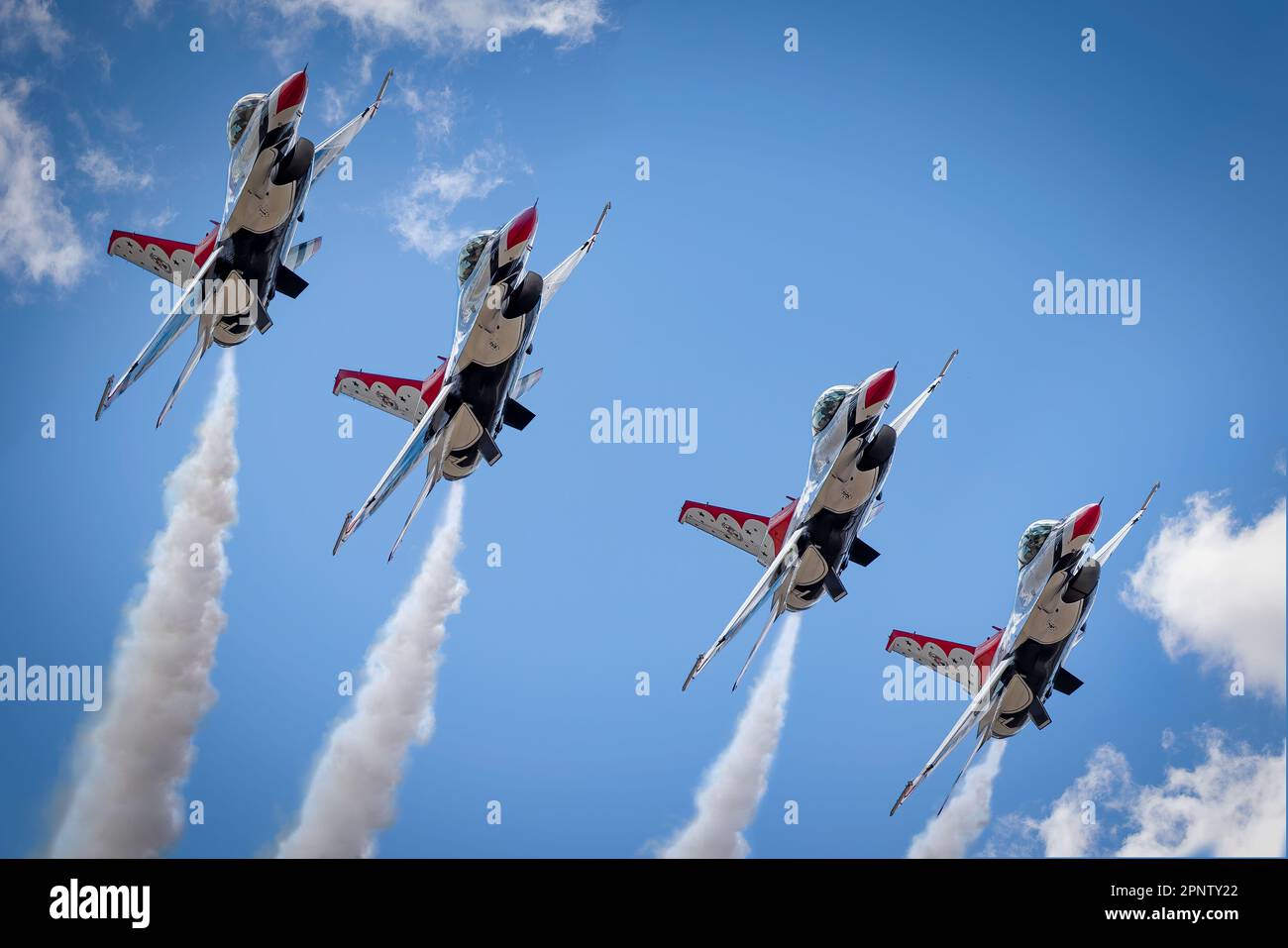 The US Air Force Thunder Birds perform at the 2023 Thunder and ...