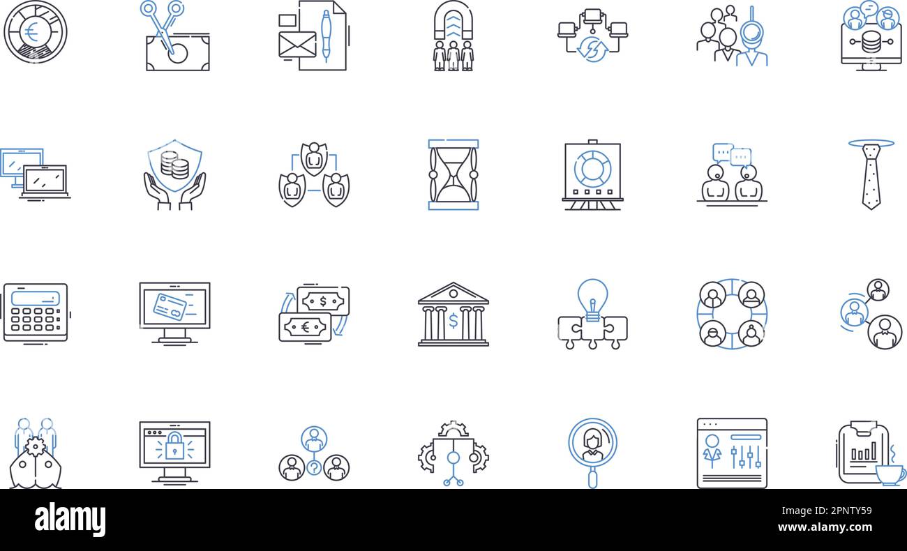 Co-creation line icons collection. Collaborate, Partnership, Sharing ...