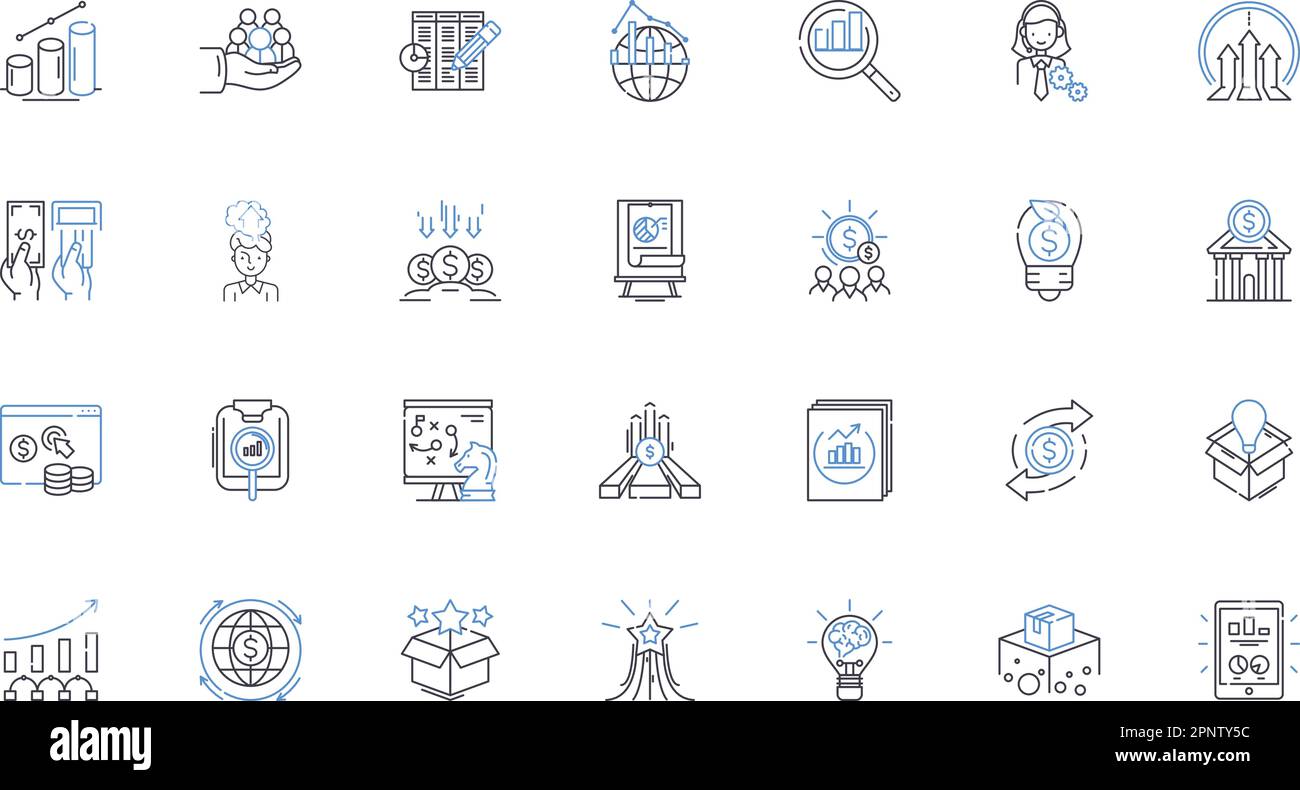 Potency outline icons collection. Strength, Power, Vigor, Potence ...