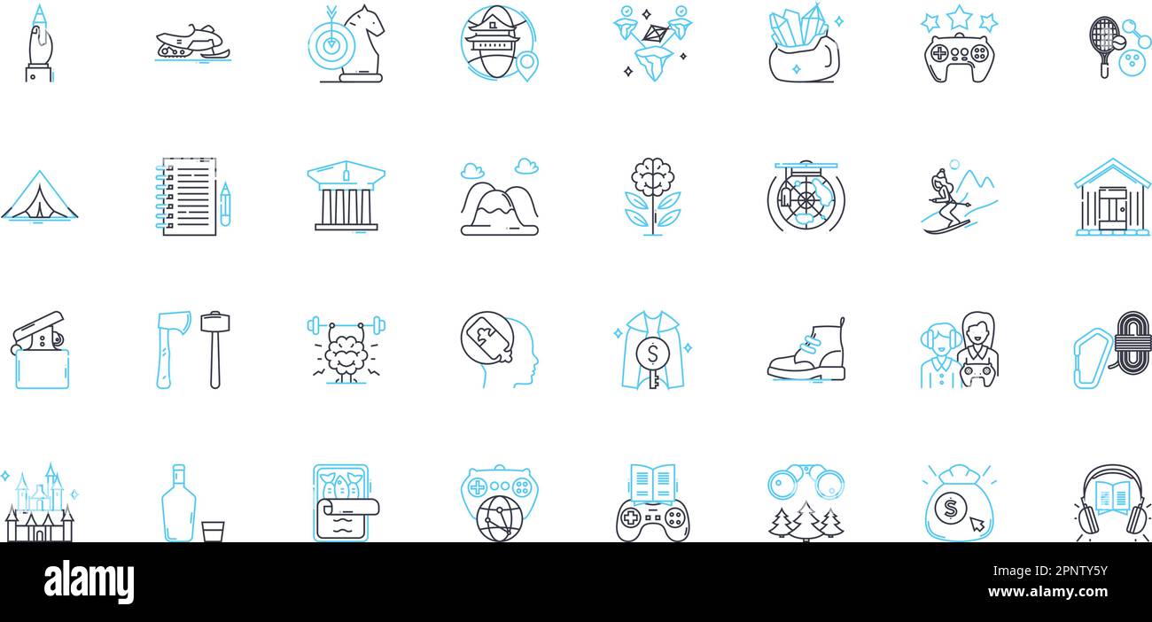 Mobile Office Linear Icons Set Portable Flexibility Efficiency Productivity Mobility