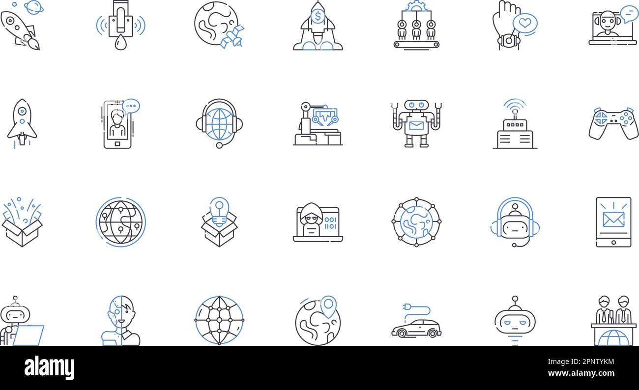 Next-Generation Concepts line icons collection. nnovation, Futuristic ...