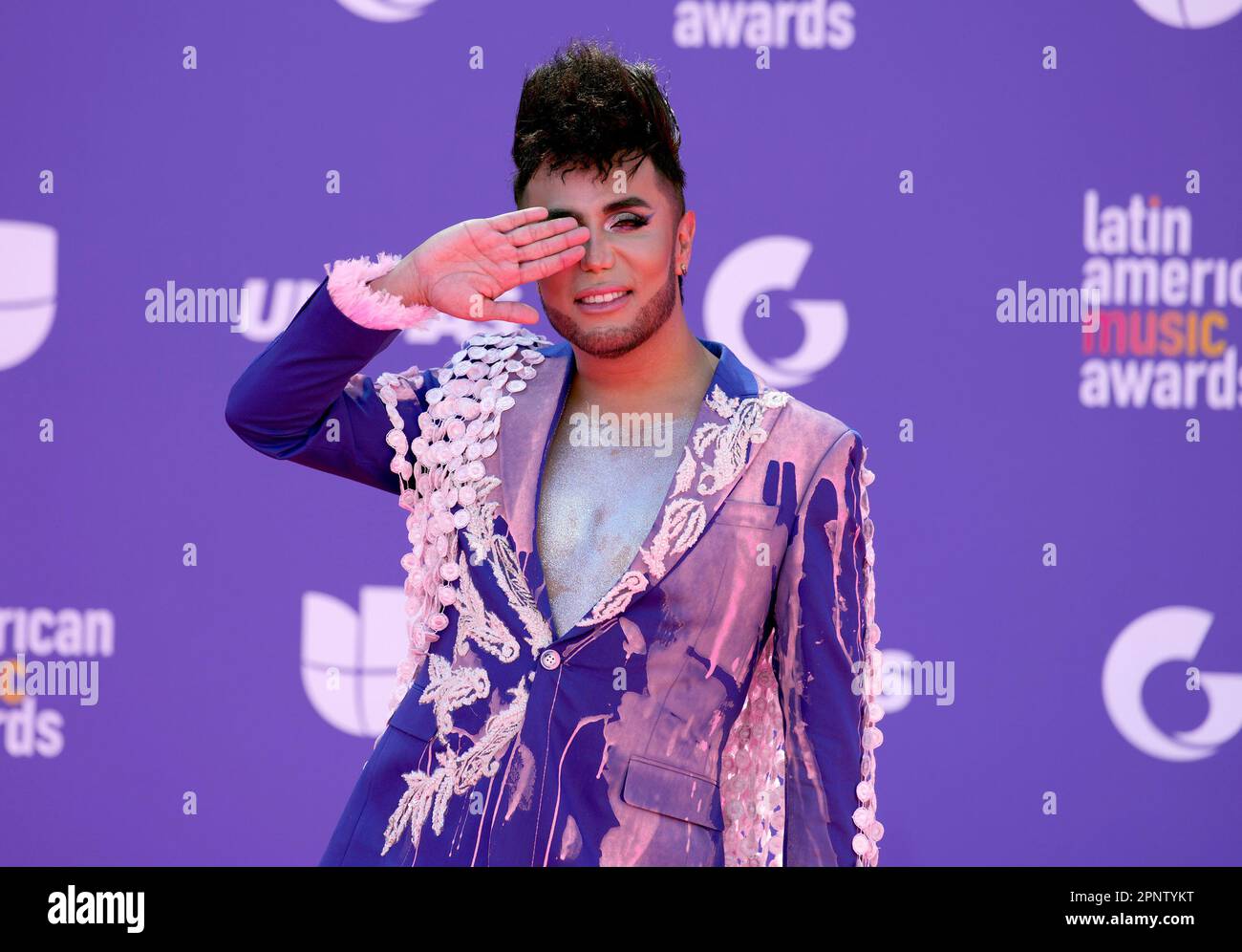 Fedro arrives at the Latin American Music Awards on Thursday, April 20 ...