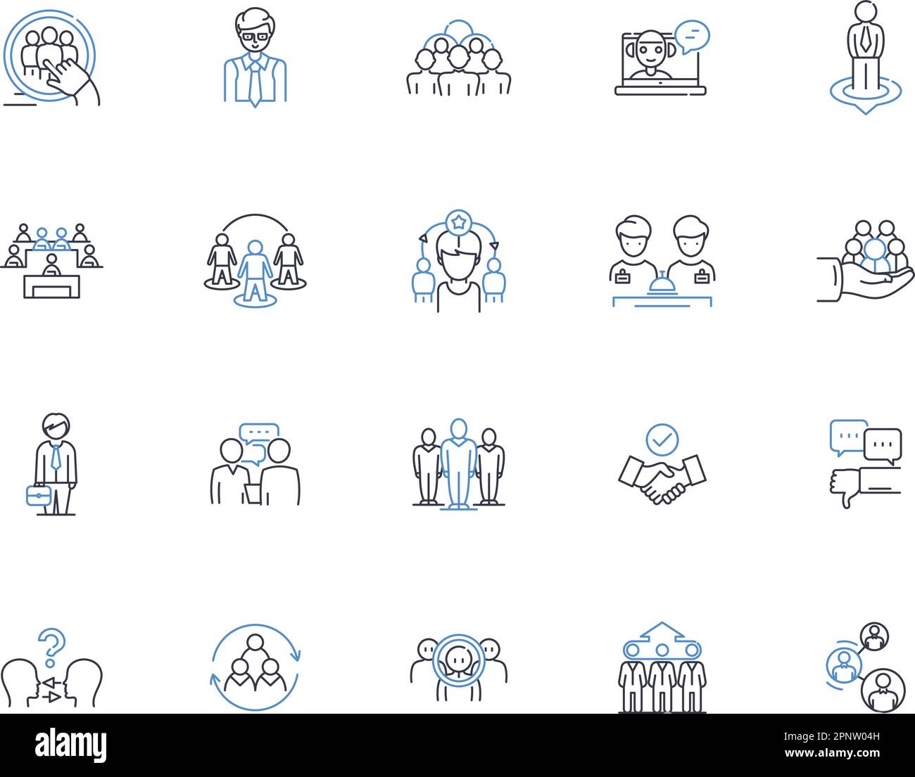Personal trainer line icons collection. Fitness, Coaching, Motivation ...