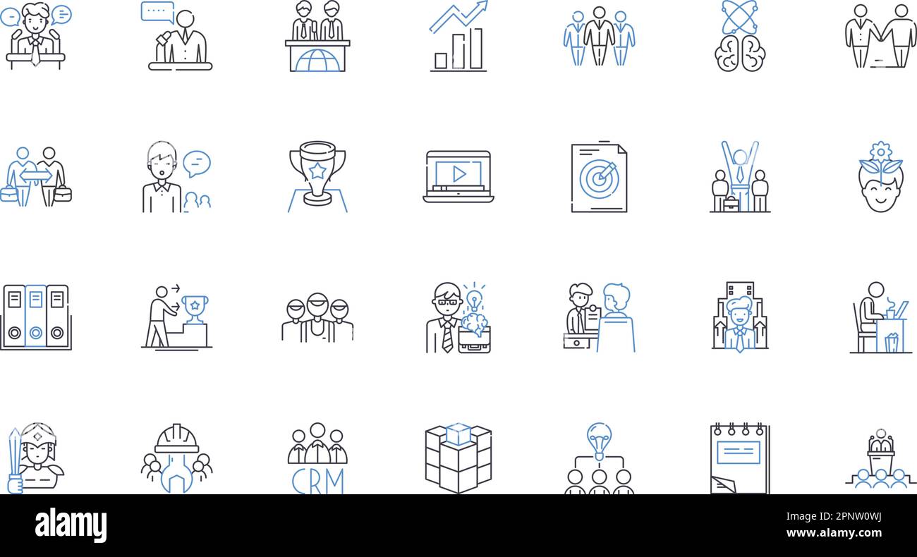 Self-promotion line icons collection. Branding, Advertising, Nerking ...