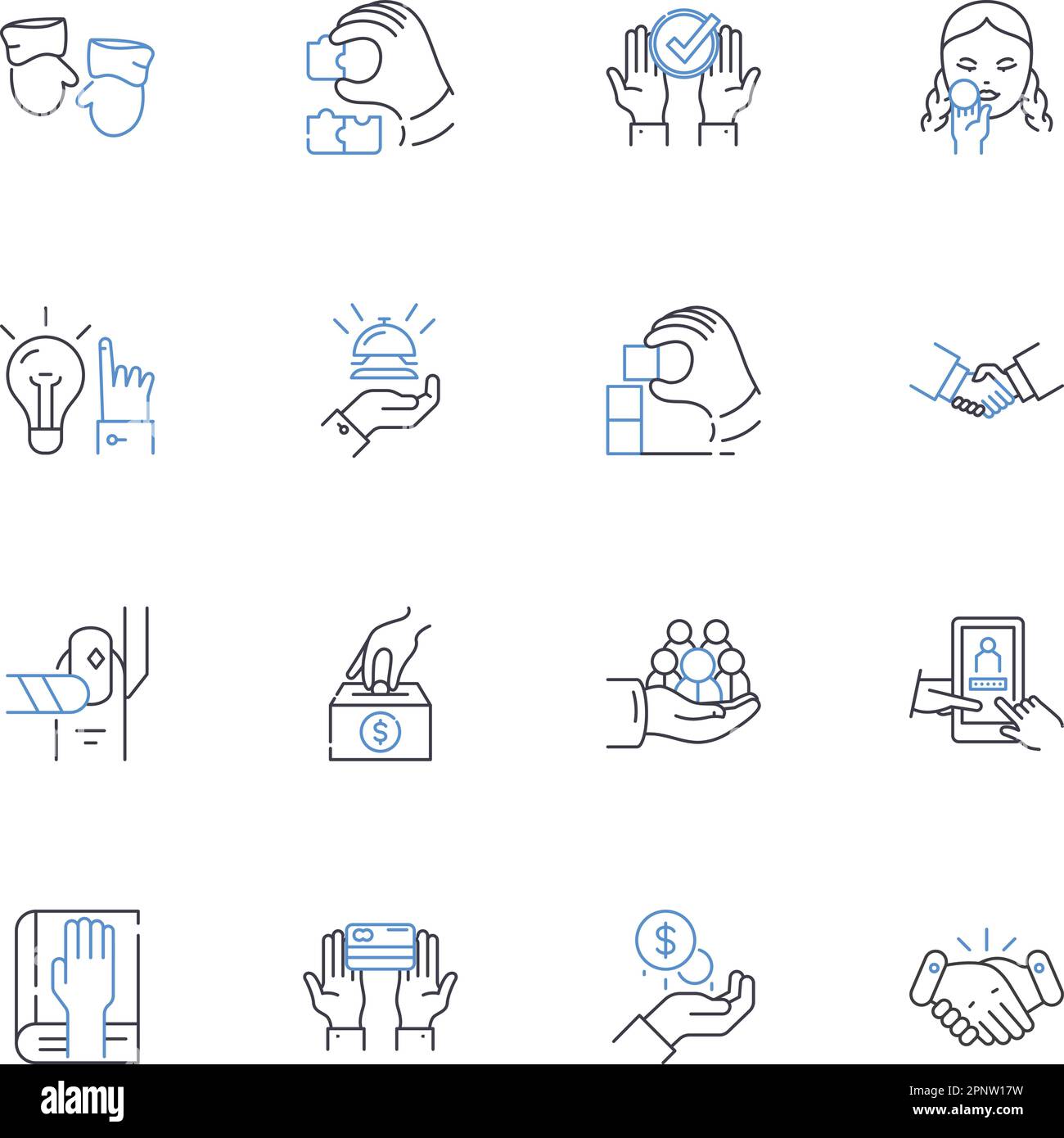 Boosting line icons collection. Power, Amplify, Increase, Boost ...