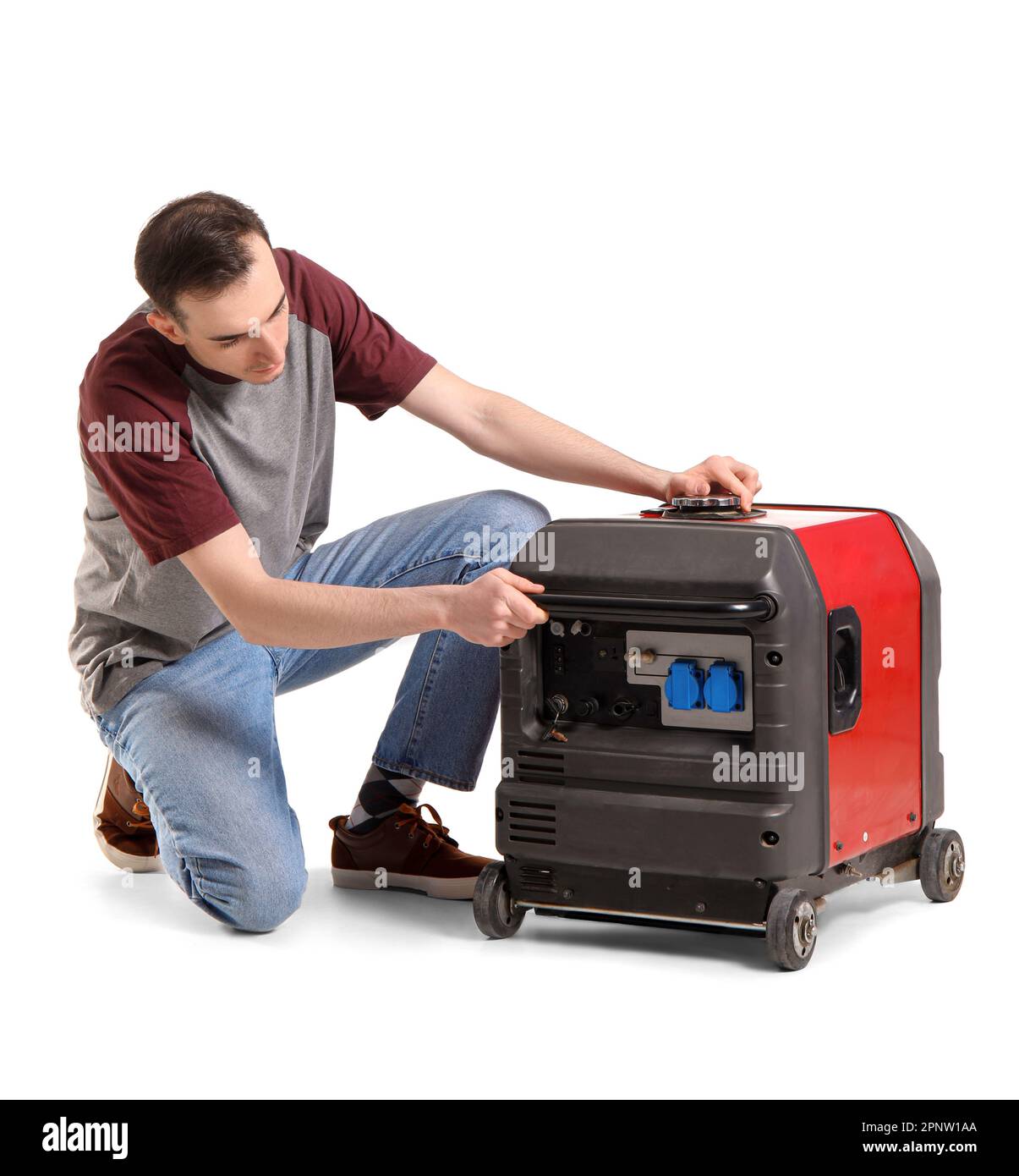 Diesel generator people hi-res stock photography and images - Alamy