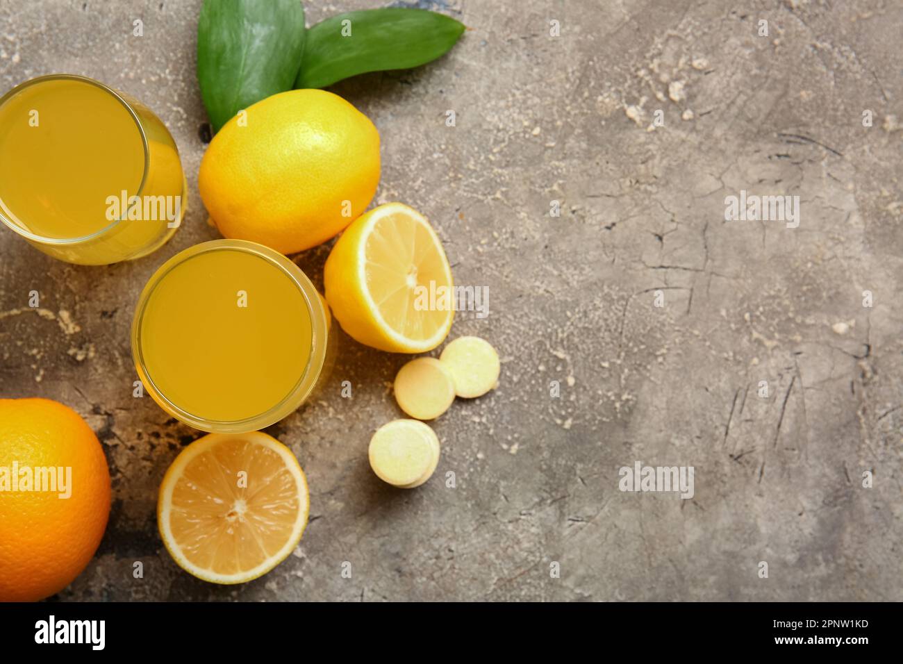 Effervescent tablet top view hi-res stock photography and images - Alamy