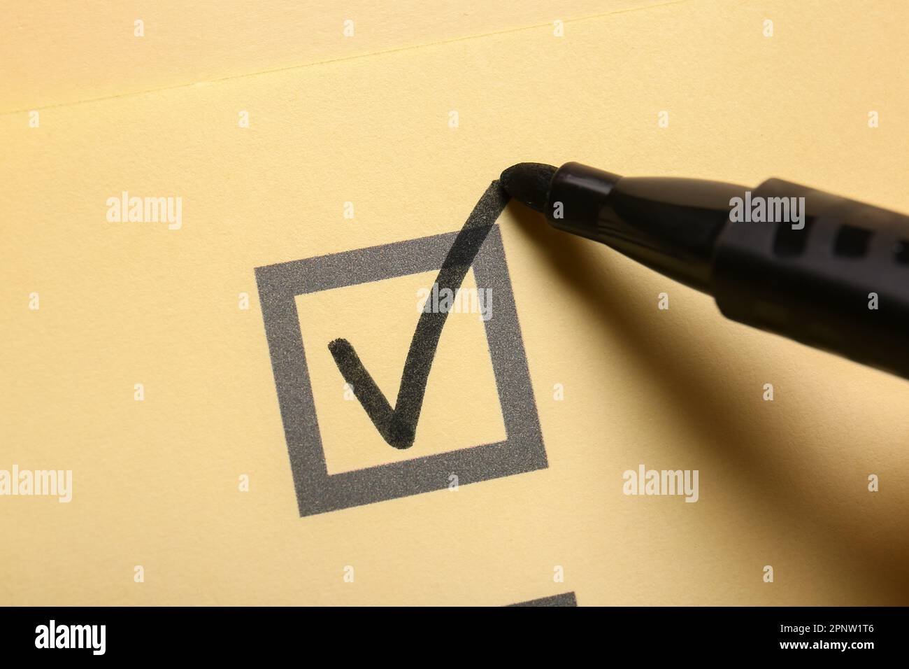 Pen marking check box checkbox hi-res stock photography and images - Alamy