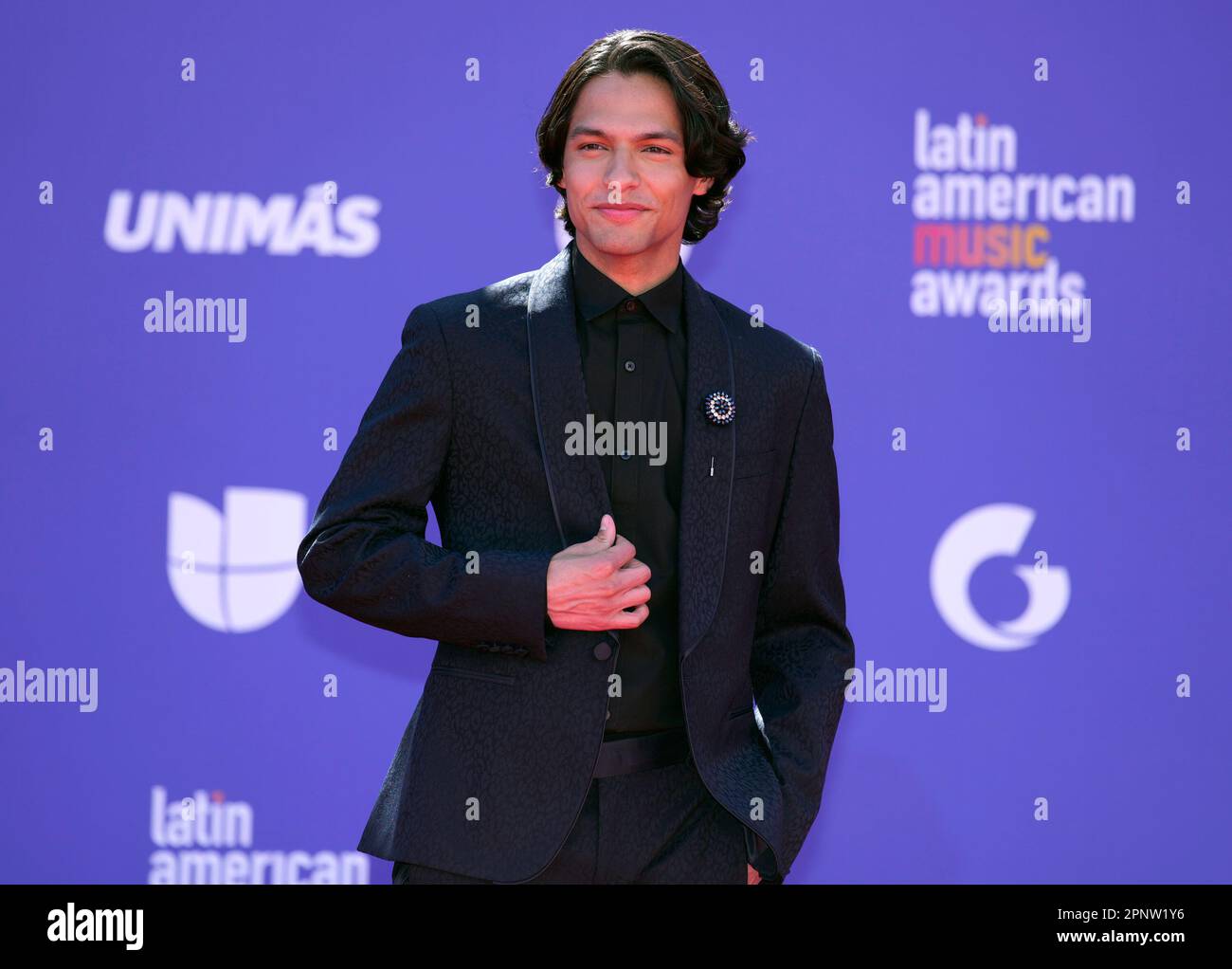 David Jake Rodriguez arrives at the Latin American Music Awards on ...